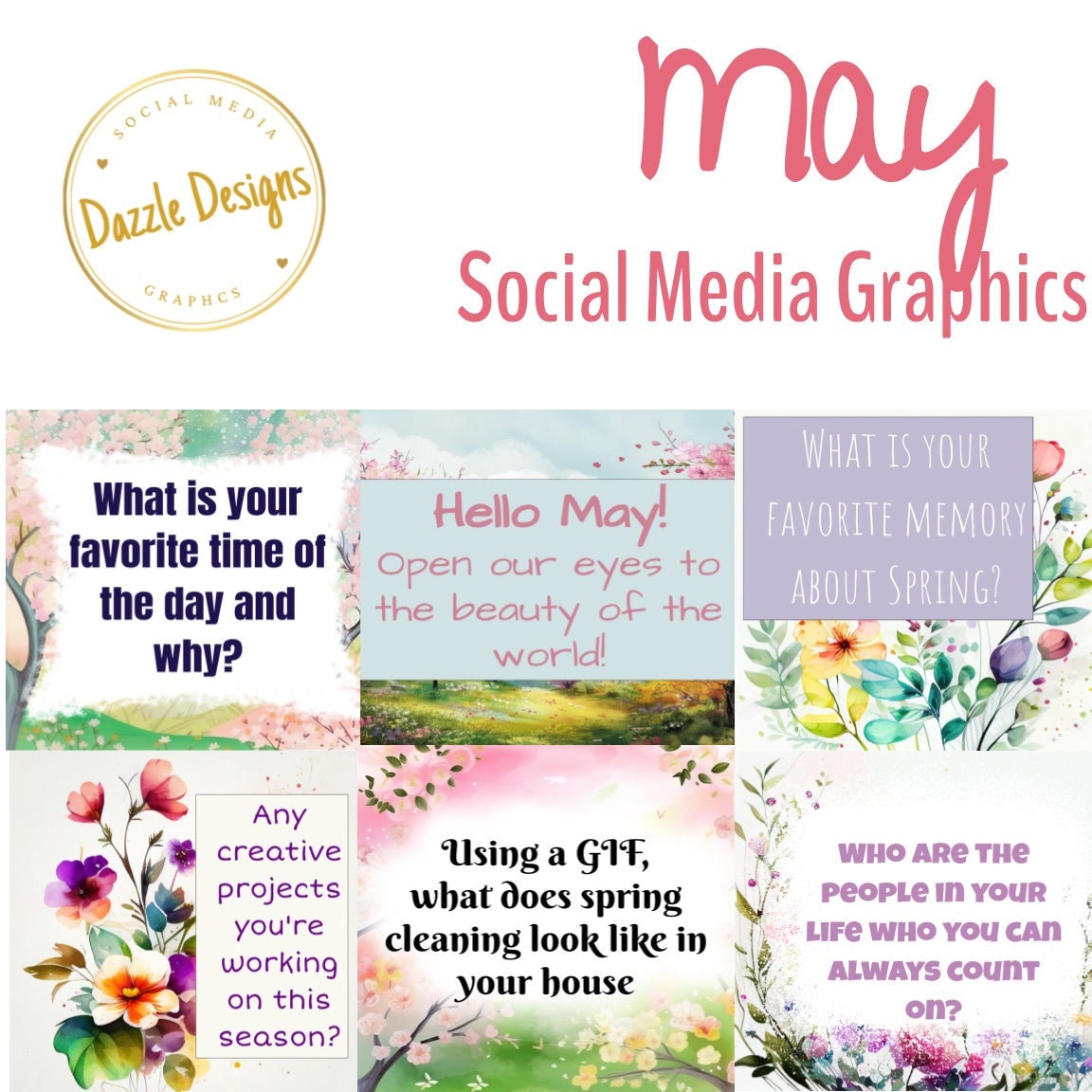May Facebook Engagement Graphics and Interactive Posts Social Media ...