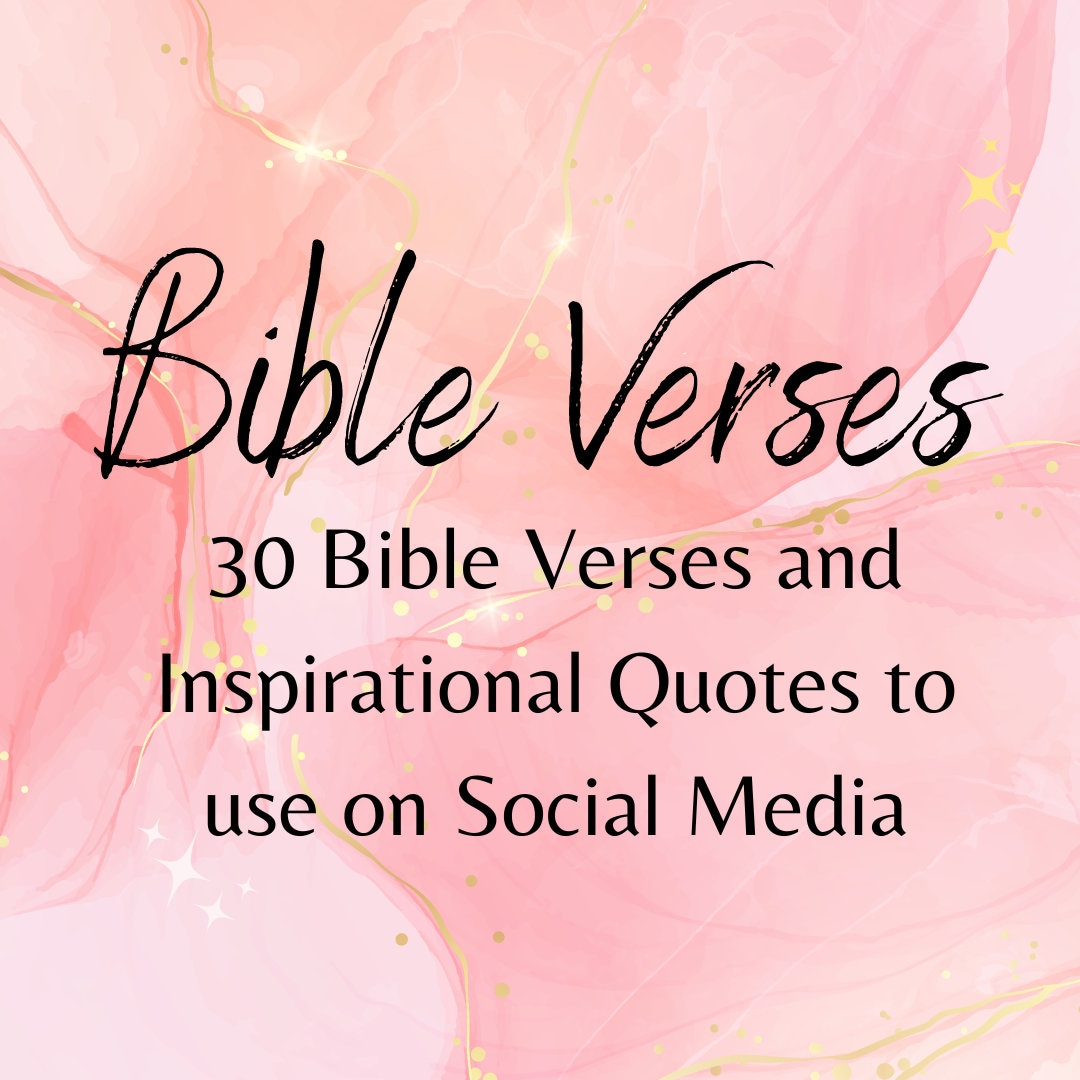 Bible Inspirational Quotes for Social Media, Bible Verses Inspirational ...