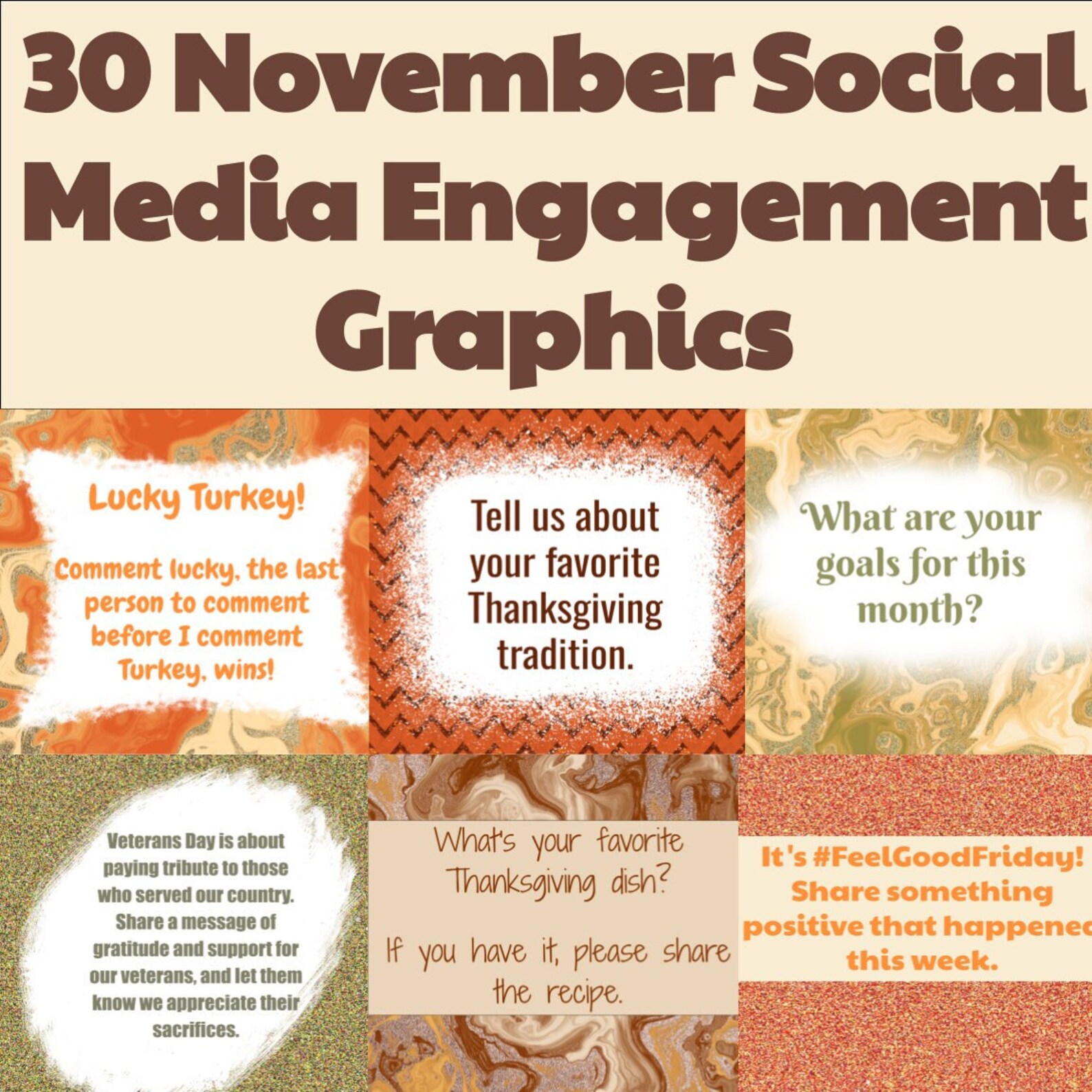 30 Engaging November Social Media Posts, Interactive Prompts for Social ...