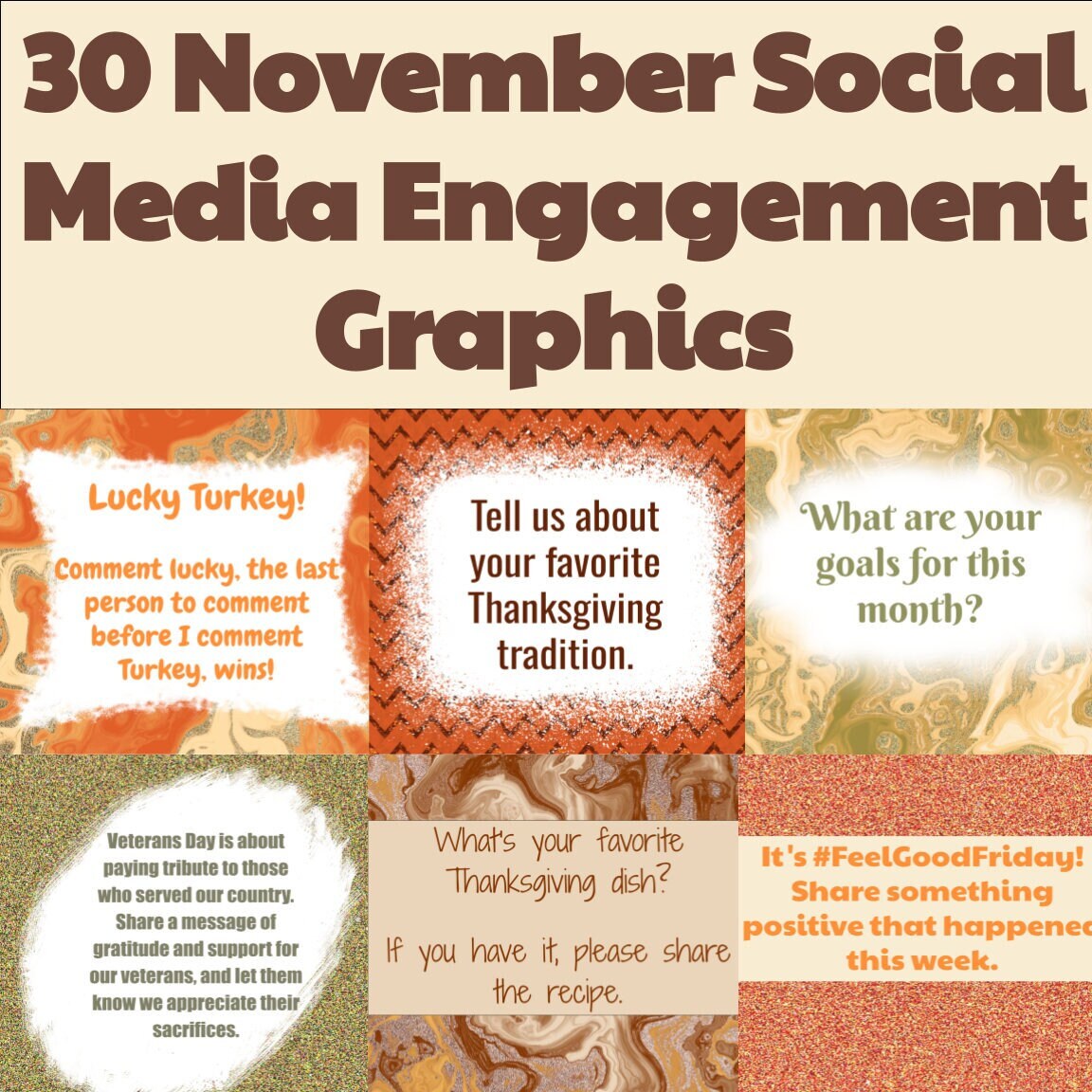 30 Engaging November Social Media Posts, Interactive Prompts for Social ...