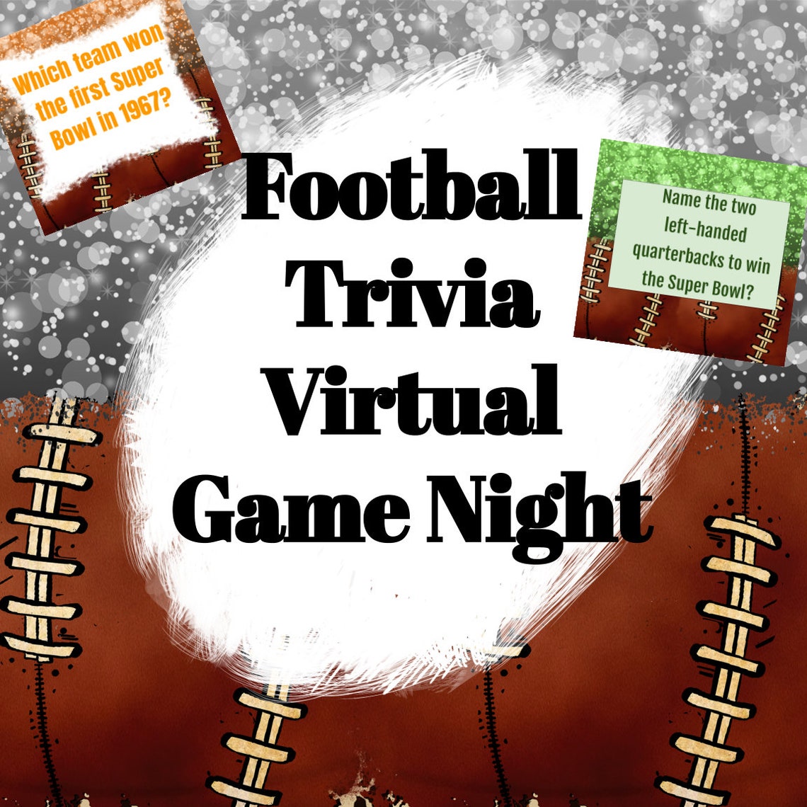 Football Trivia Virtual Game Night, Facebook Engagement Graphics ...