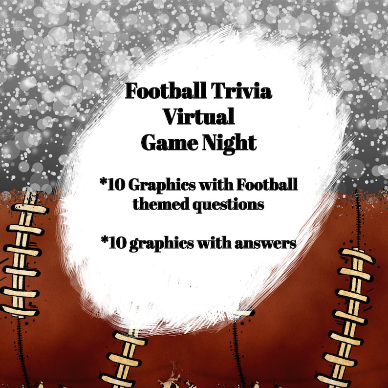 Football Trivia Virtual Game Night, Facebook Engagement Graphics ...