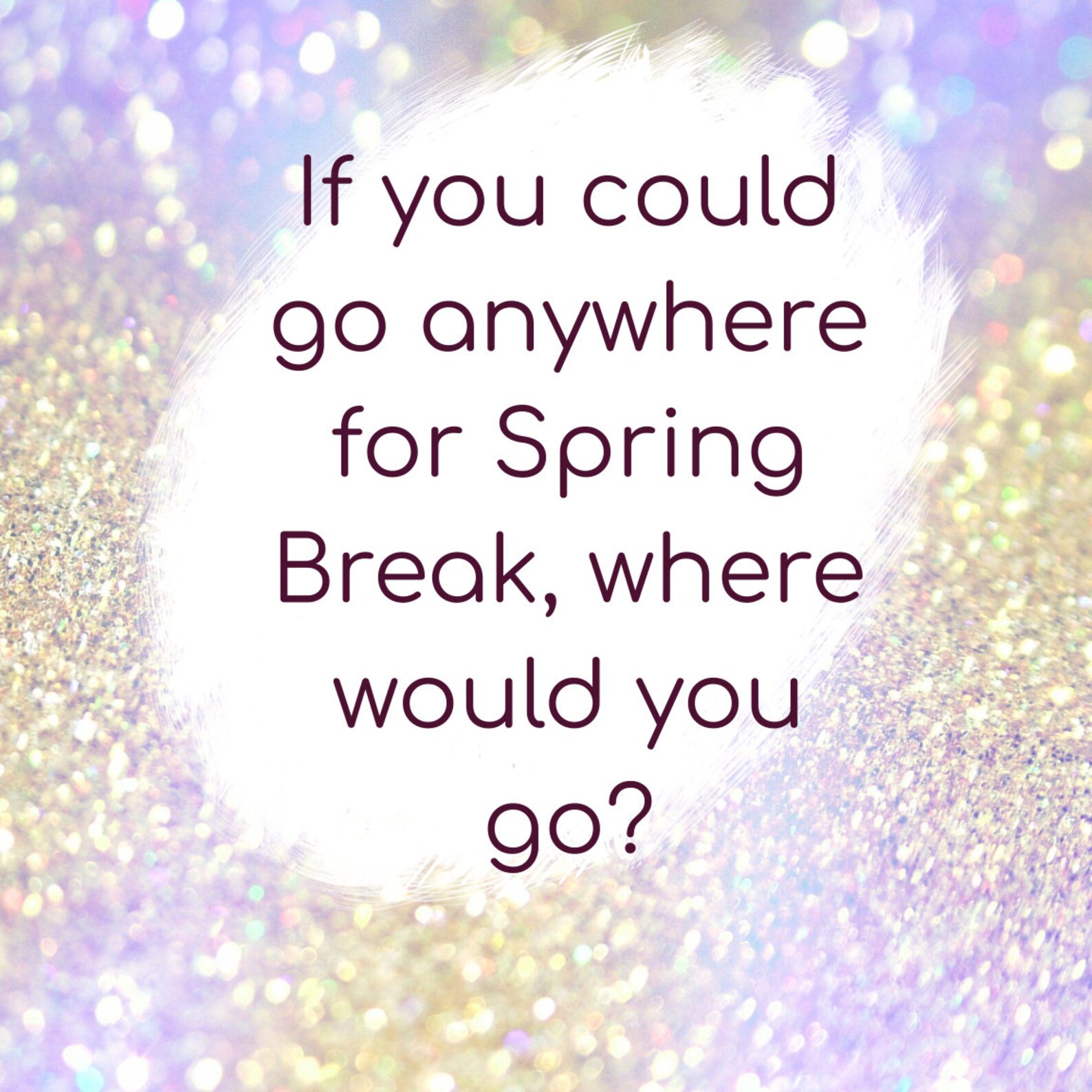 Spring Facebook Engagement Graphics, Glitter Facebook Engagement Posts ...