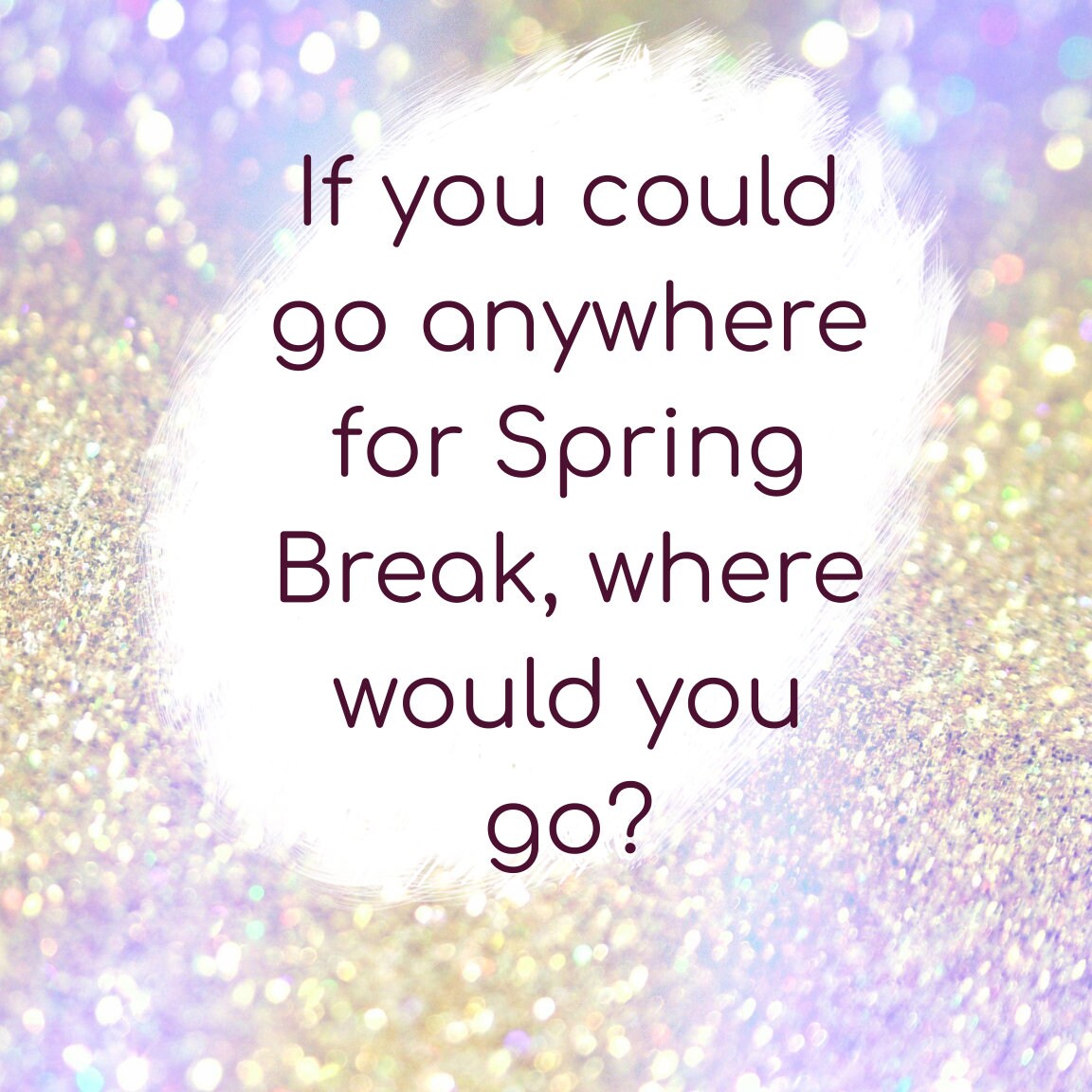 Spring Facebook Engagement Graphics, Glitter Facebook Engagement Posts ...