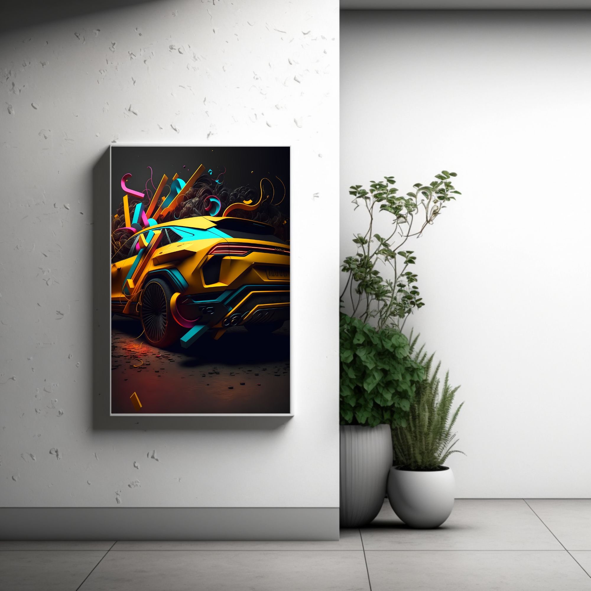Lamborghini Urus Neon Wall Art, Home Decor Gift for Car Enthusiast and ...