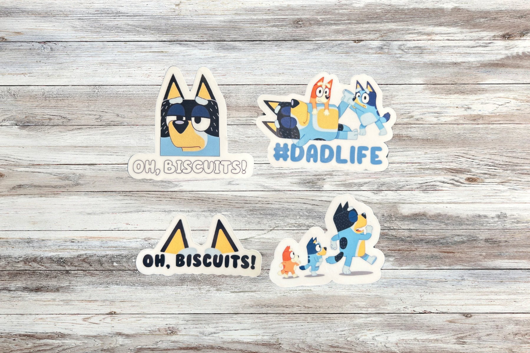 Bluey Stickers, Bluey Show Stickers, Bluey and Bingo, Bandit, Chilli ...