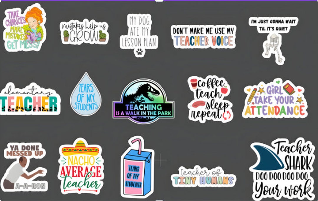Teacher Stickers, Teaching Stickers, Educational Stickers, School ...