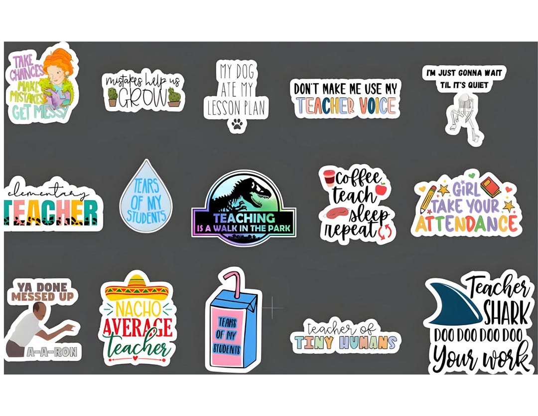 Teacher Appreciation Stickers, Teacher Stickers, Educator Stickers ...
