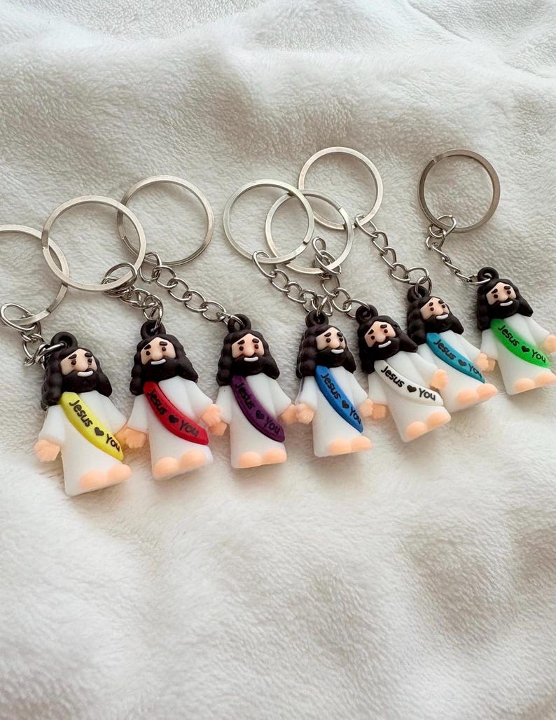 Jesus Loves You Keychain - Etsy