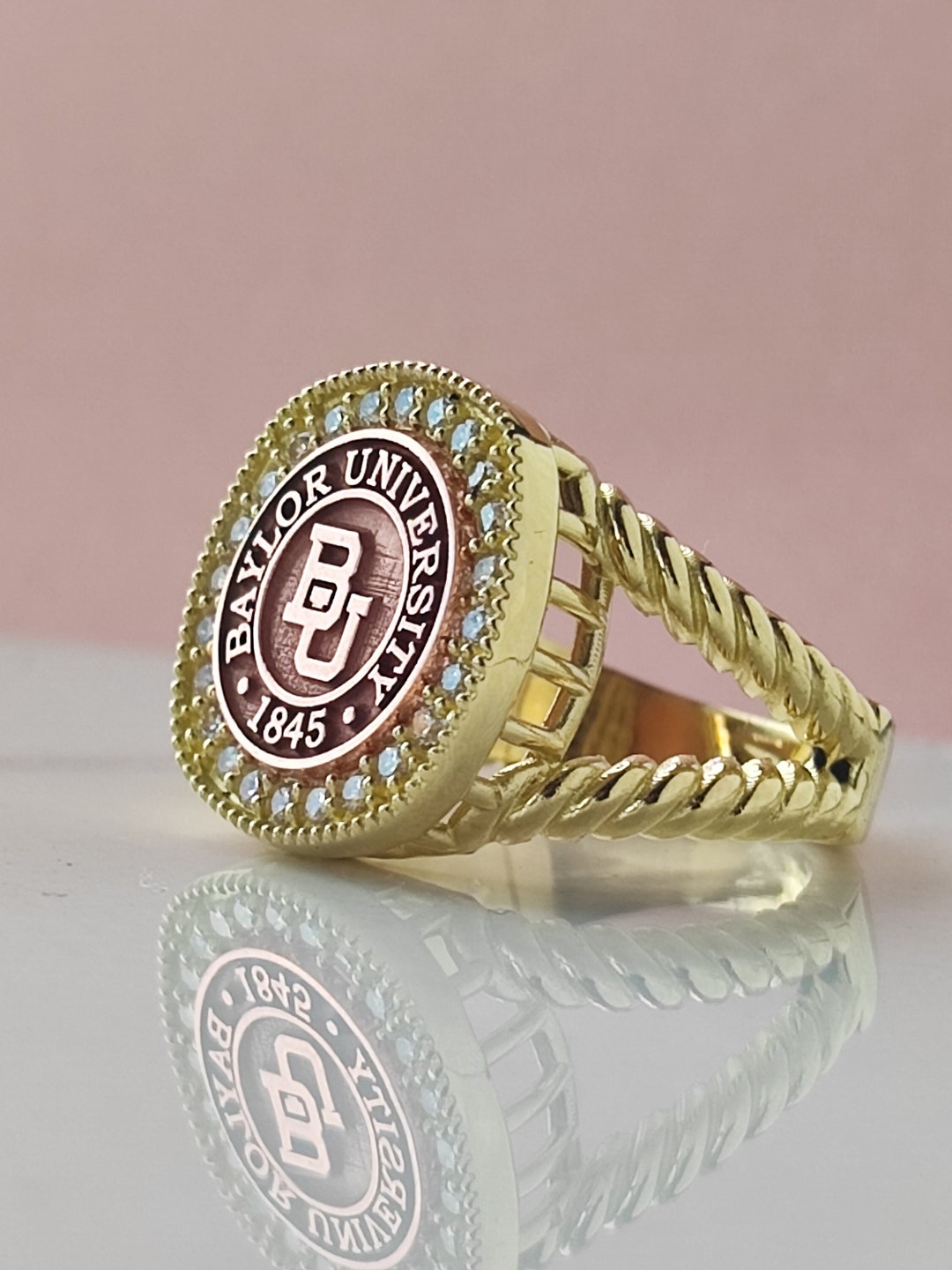 Personalzied College Ring , Class Ring , College Class Ring , Solid ...