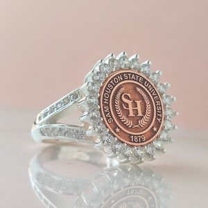 College Ring , Graduation Ring , Class Ring , Woman Gold Ring , Solid ...