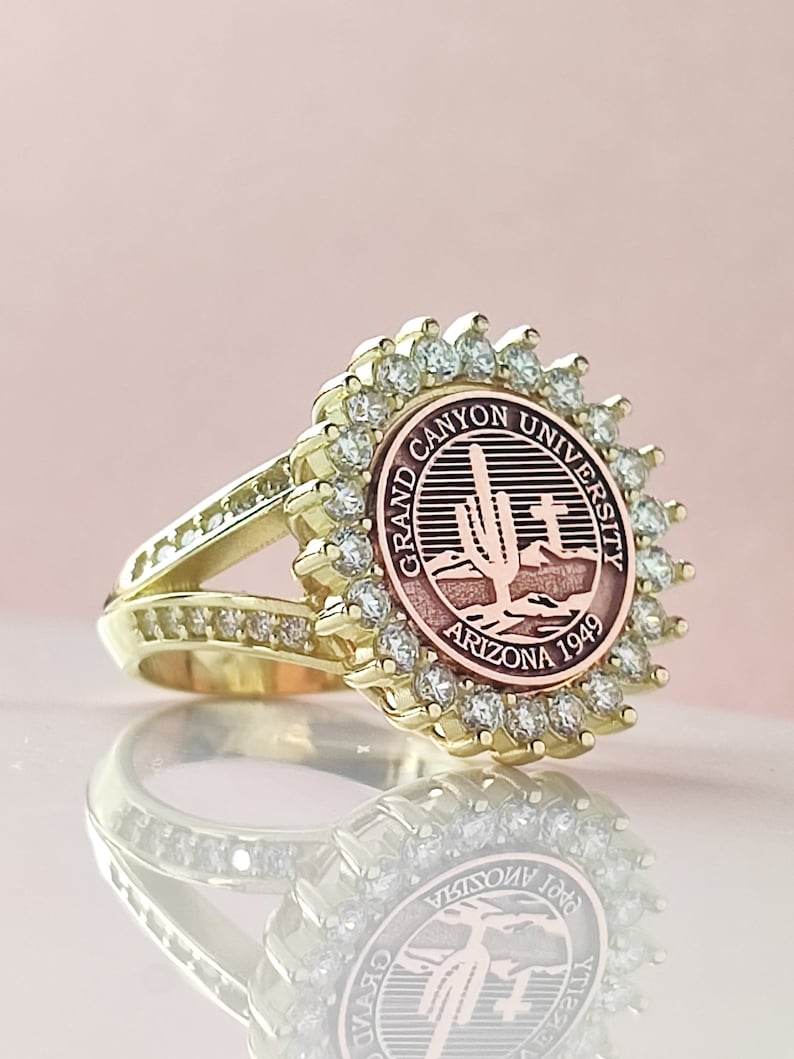 College Ring , Graduation Ring , Class Ring , Woman Gold Ring , Solid ...