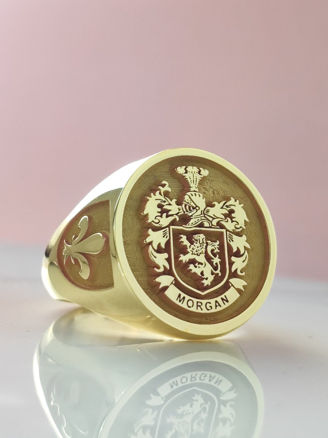 Crest Ring , Family Crest Ring , Personalized Coat of Arms Ring ...
