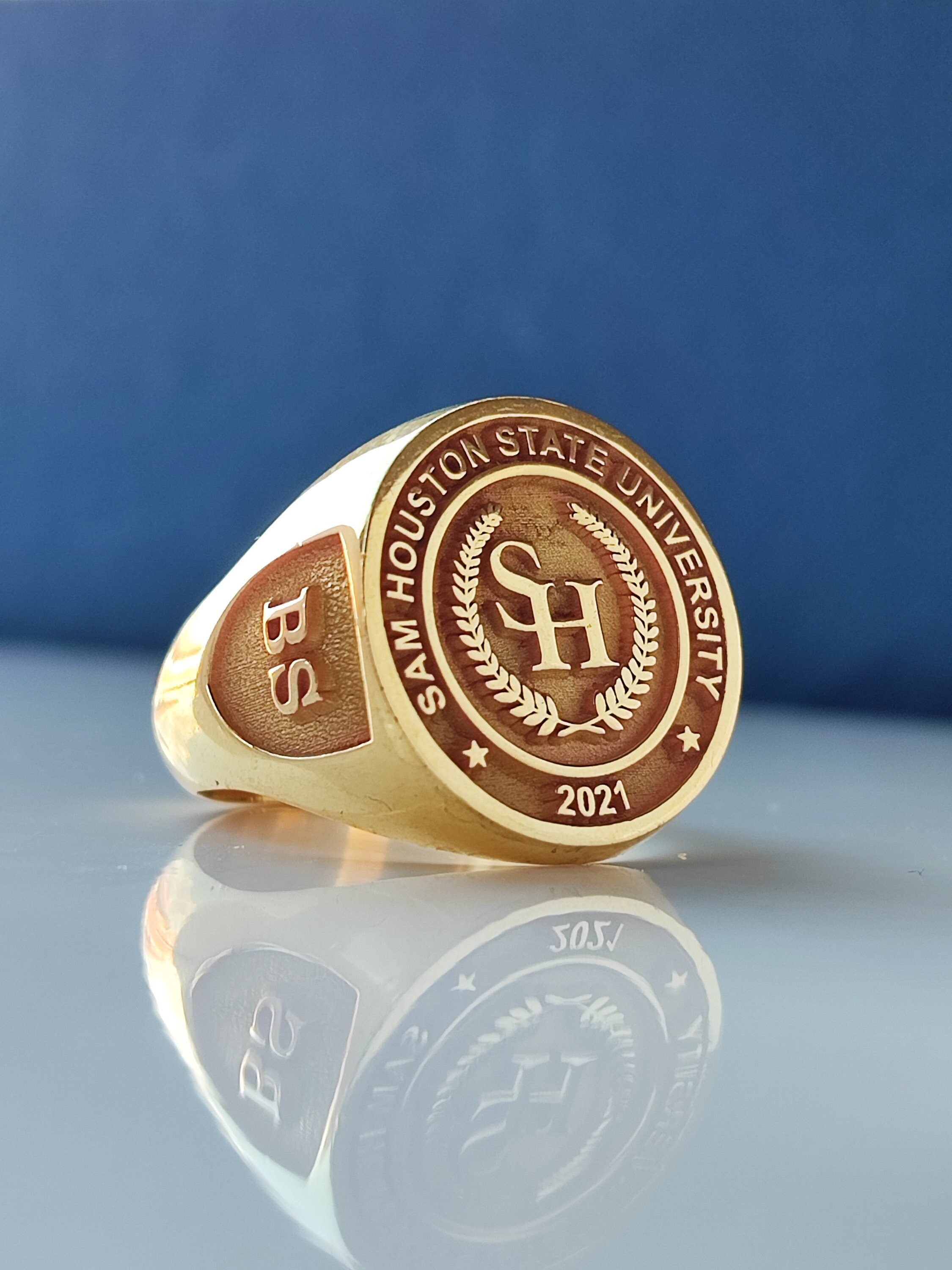 Custom College Class Ring, Graduation Signet Ring, Coat of Arms - Etsy