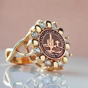 College Ring, Woman College Ring , Class Ring, Personalized Ring ...
