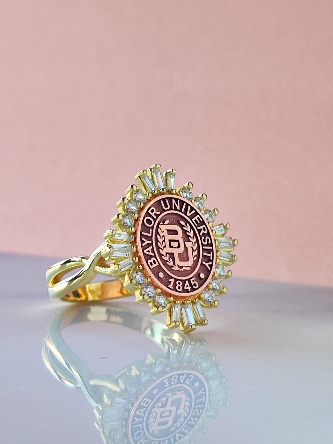 Custom Class Ring for Women,graduation Ring,college Ring,school Ring ...