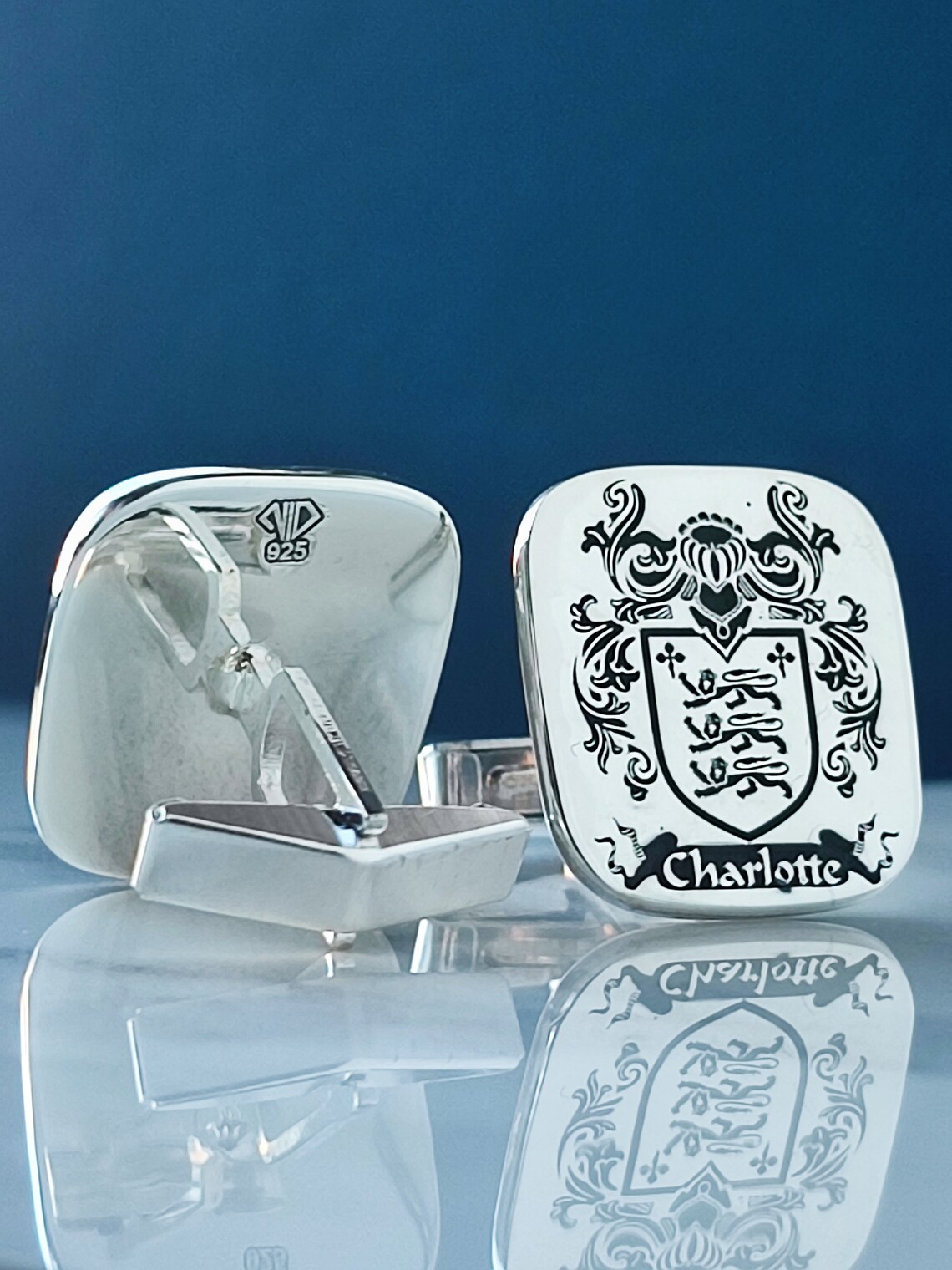 Personalized Family Coat of Arms Cufflinks for Groomsmen Gift Wedding ...