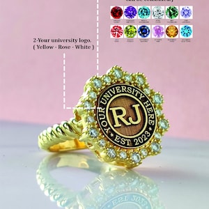 Graduation Ring , Graduation Gift , Personalized Ring , Personalized ...