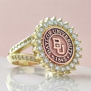 College Ring , Graduation Ring , Class Ring , Woman Gold Ring , Solid ...