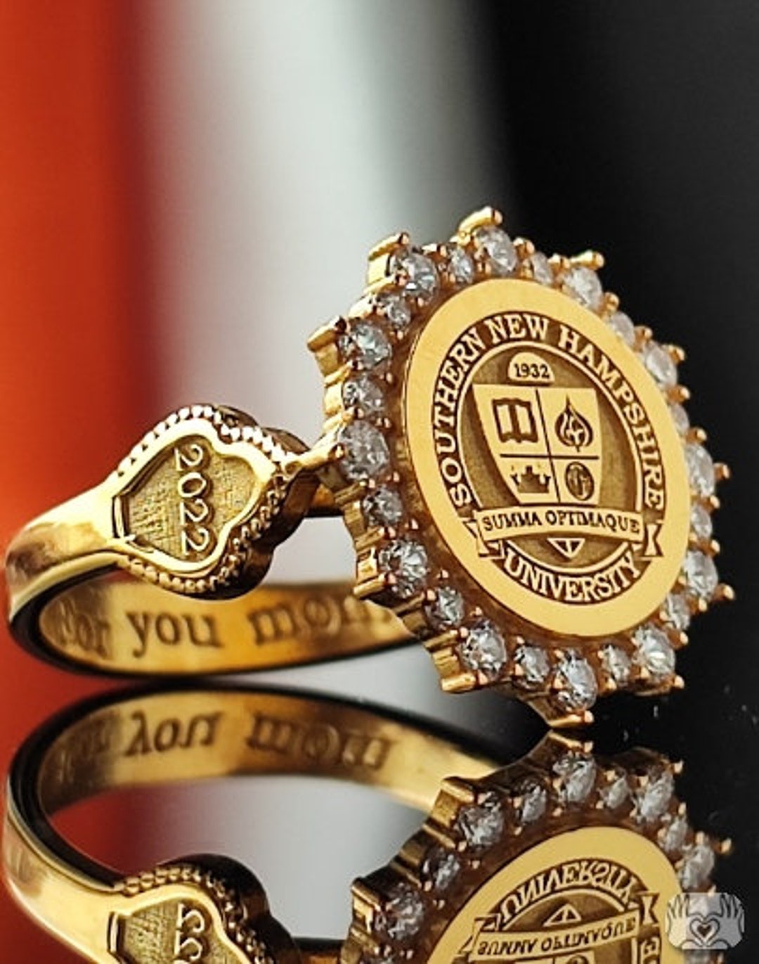 Sterling Silver Womens Class Ring With Birthstone, Unique Graduation ...