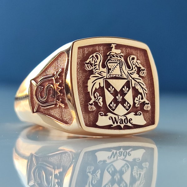 Custom Family Signet Rings - Etsy