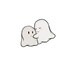 Hugging Ghosts SVG PNG Adorable Ghosts With Christmas Lights Digital ...