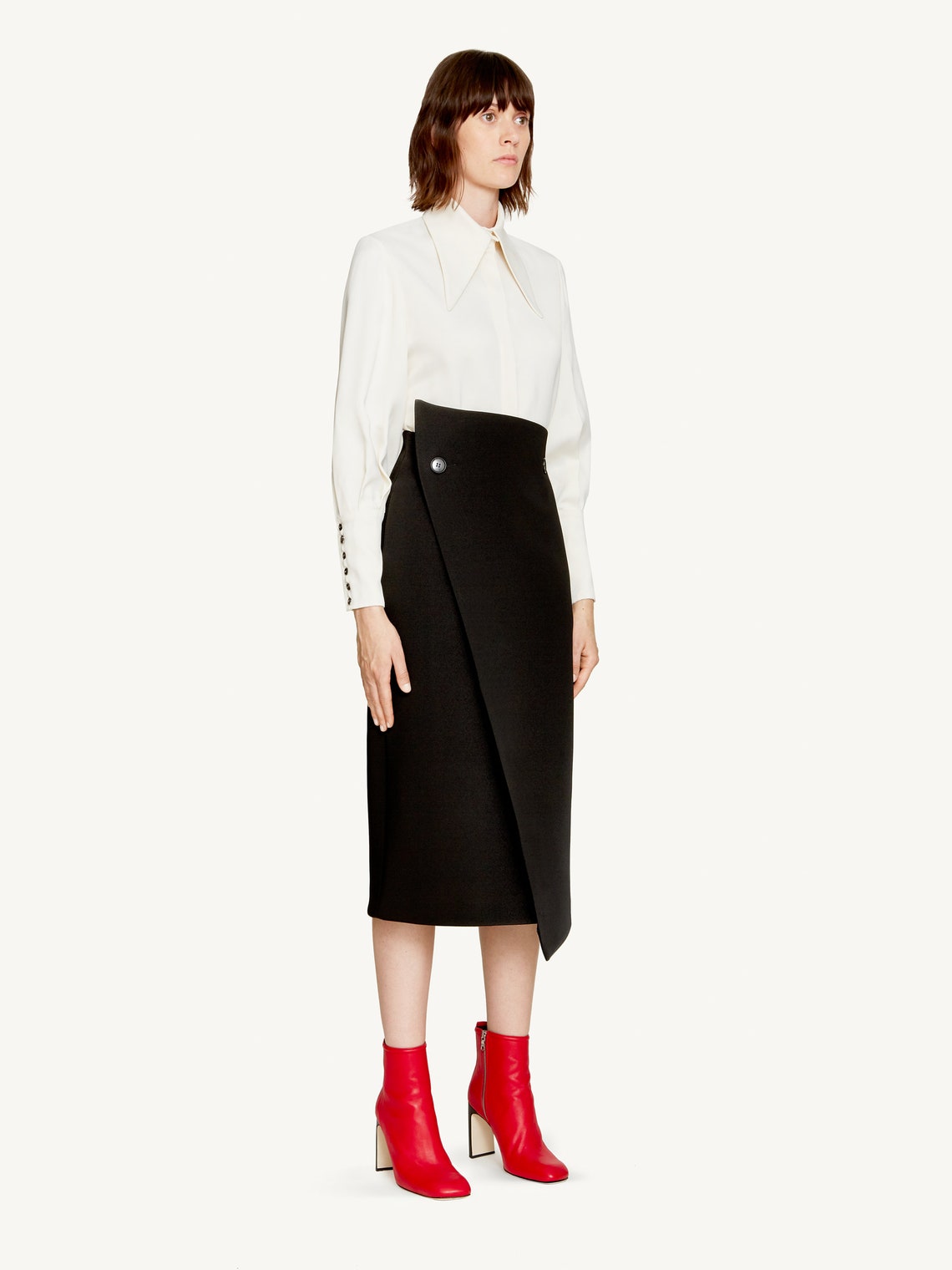 Luxury Wrap Skirt / Overlapping Waist Skirt / Statement Skirt - Etsy