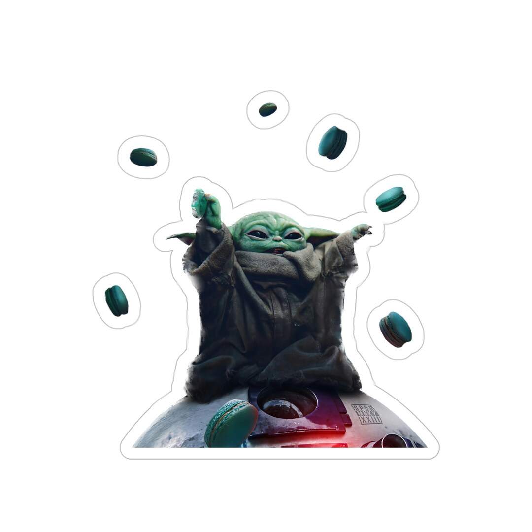 Grogu the Adorable: Mandalorian Vinyl Sticker - Etsy