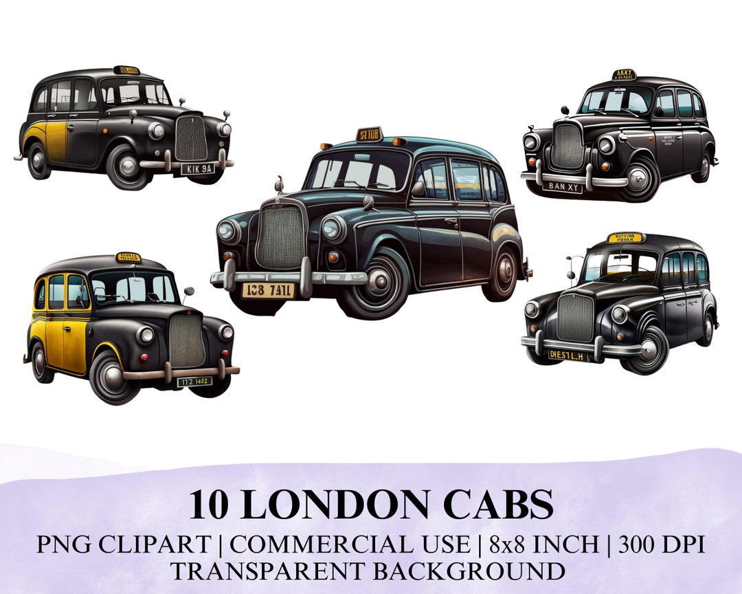 10 London Taxi Cabs PNG Clipart, London Taxi PNG, Black London Cab ...