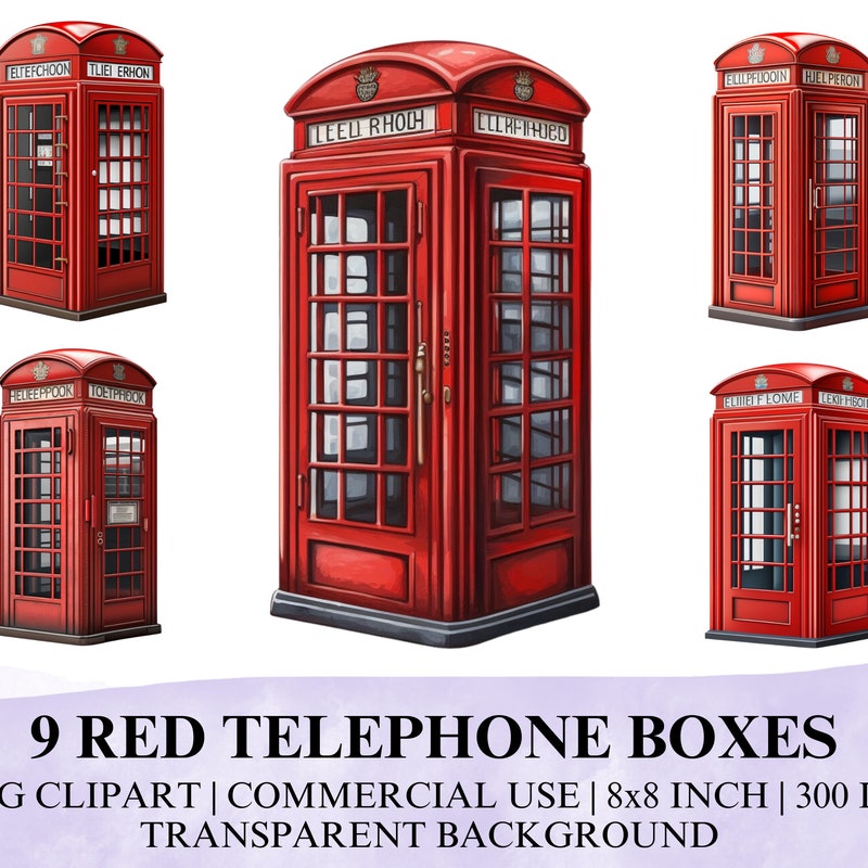 Red Telephone Box - Etsy