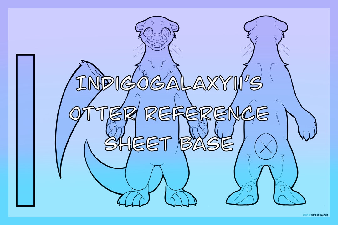 Otter Reference Sheet Base - Etsy