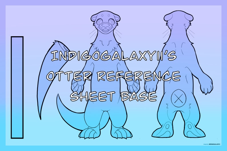 Otter Reference Sheet Base - Etsy