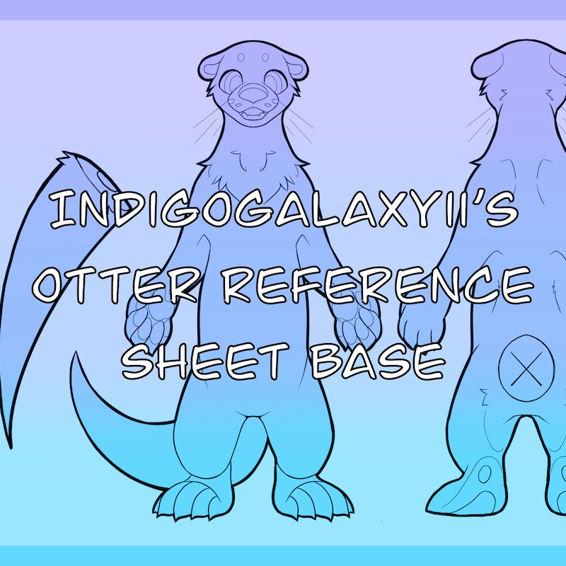 Furry Ref Sheet Base - Etsy