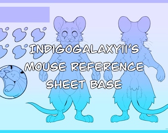 Fursona Reference Sheet Base Pack - Etsy