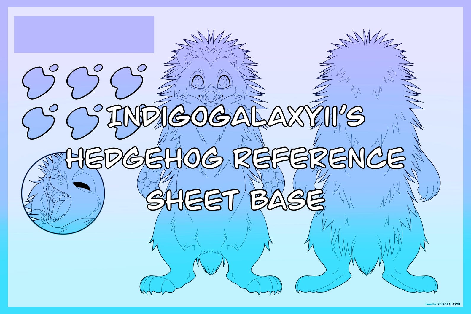 Hedgehog Reference Sheet Base - Etsy
