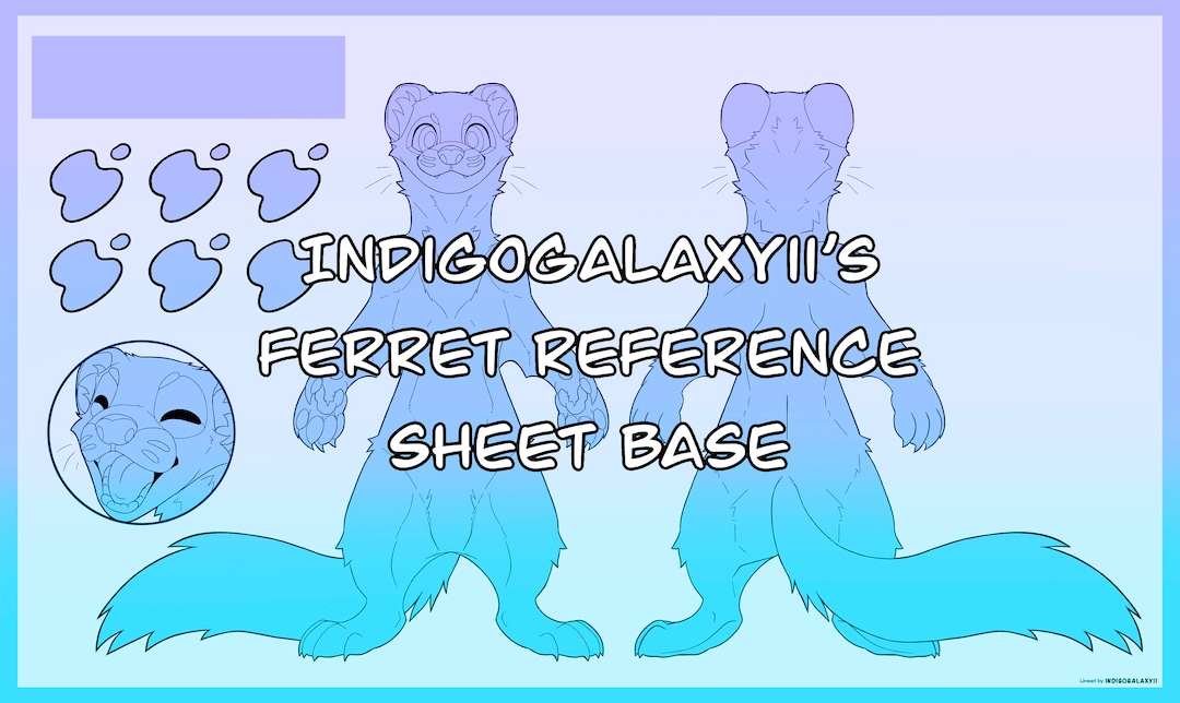 Ferret Reference Sheet Base - Etsy