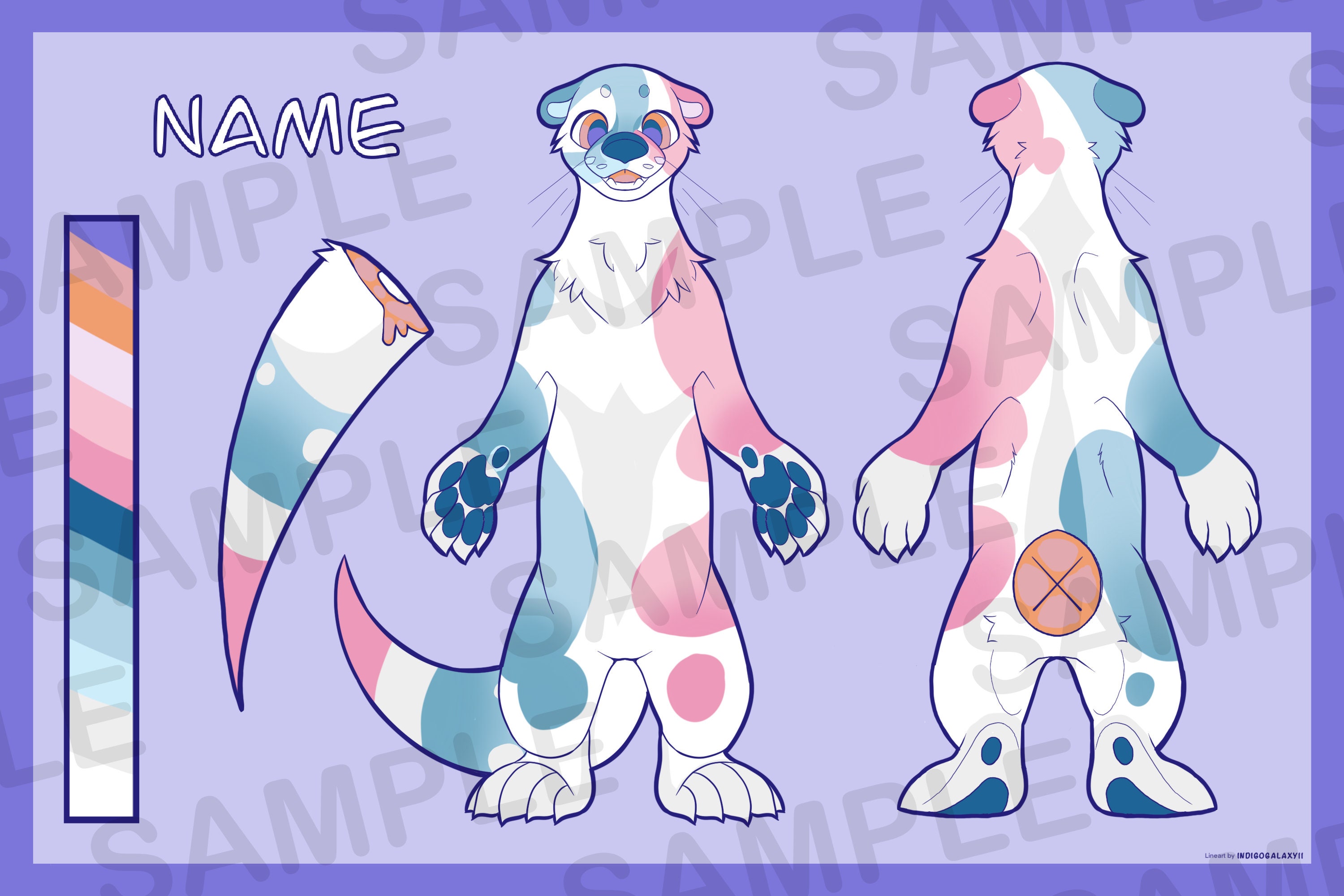 Otter Reference Sheet Base - Etsy
