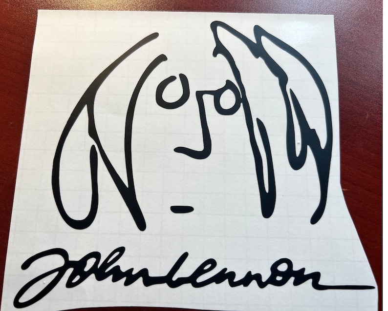 John Lennon Vinyl Decal - Etsy