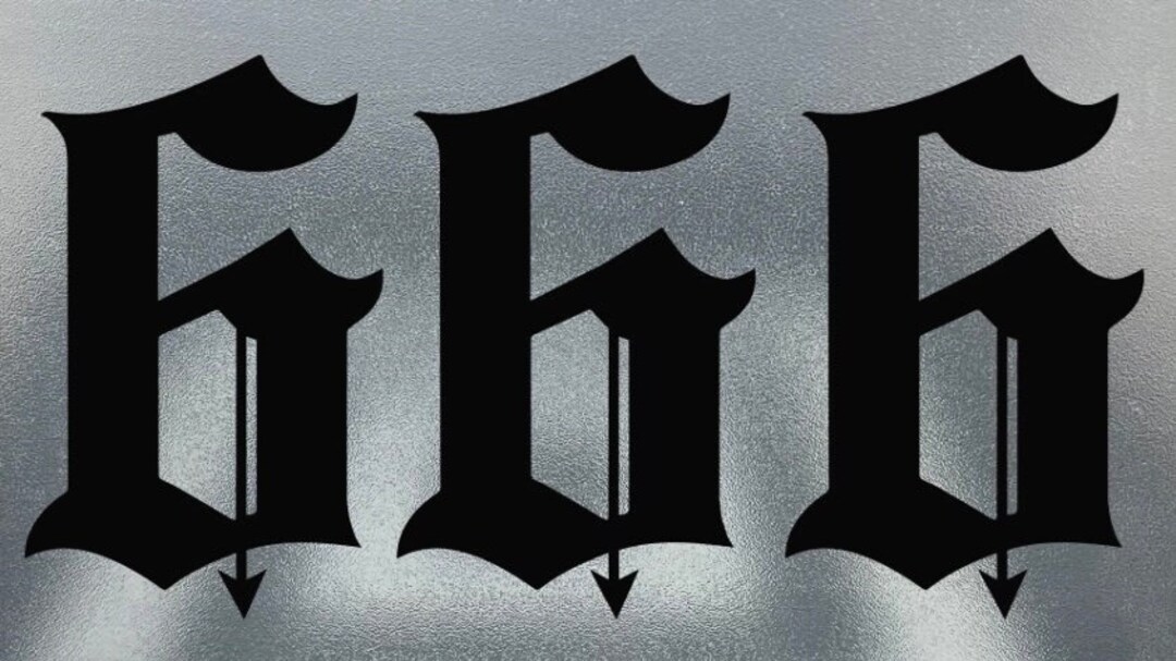 666 Vinyl Decal - Etsy