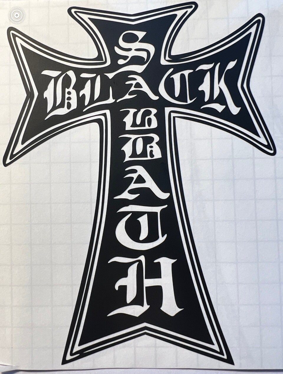 Black Sabbath Cross Logo