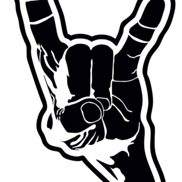 Horns up Svg - Etsy