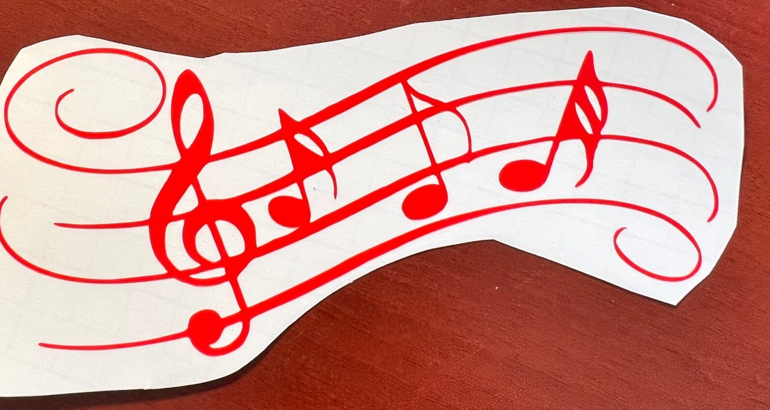 Music Notes Vinyl Decal - Etsy
