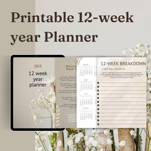 Shop 12 Week Year Planner - Etsy