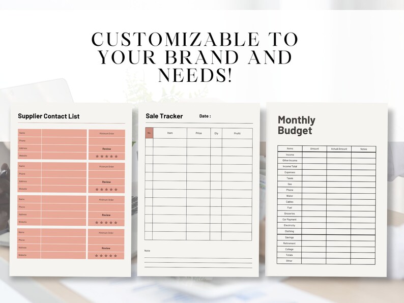 Daily Business Organizer Bundle Canva Templates for Small Businesses - Etsy