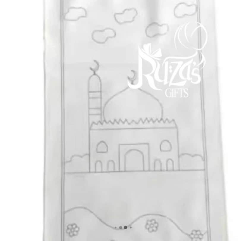 Muslim Kids Colouring Prayer Mat/namaz Mats /kids Prayer Mat /salah Mat ...