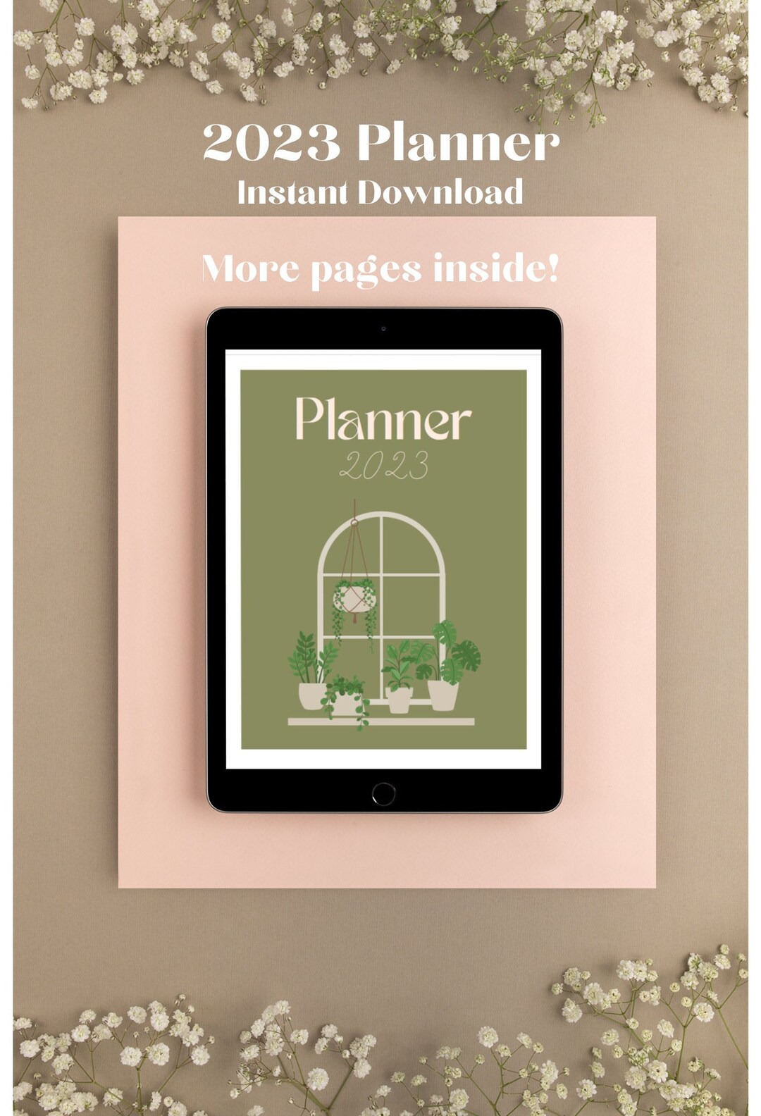 Printable Planner 2023 Instant Download Earthy 2023 Calendar Daily ...