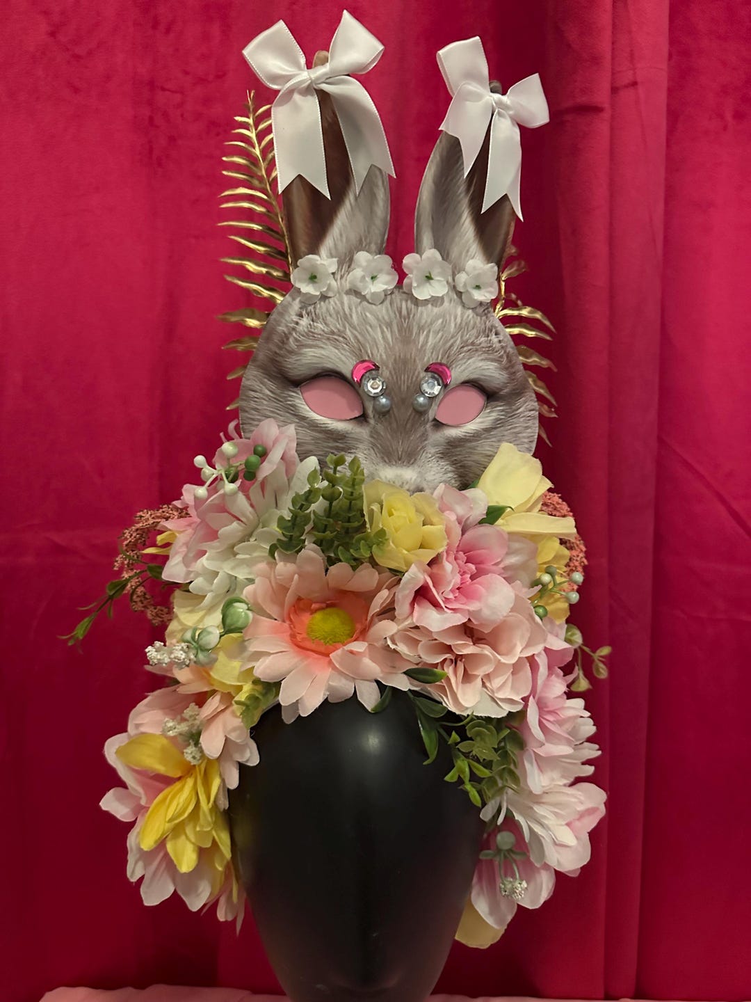 SHIM SHAM- the Bouquet Rabbit Headdress - Etsy