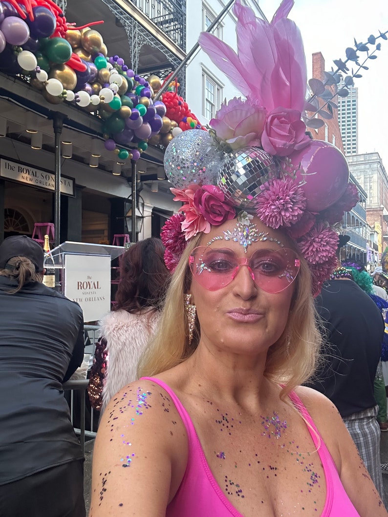 Mardi Gras Barbie Pink Headdress - Etsy