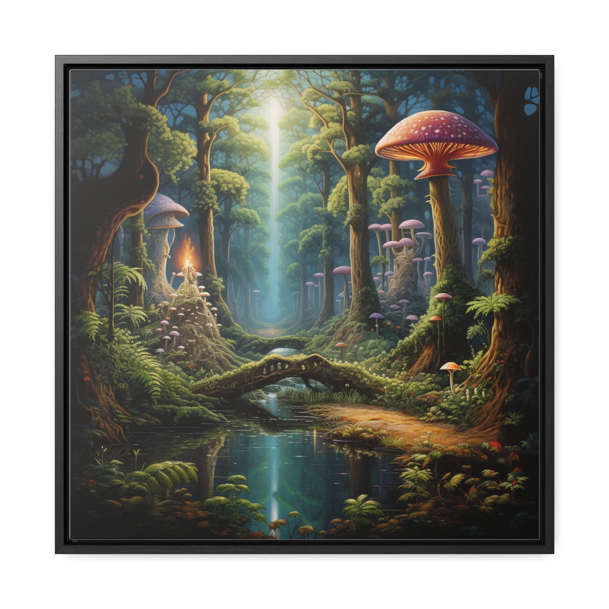 Mystic Grove Enchanted Forest Canvas Artwork - Etsy