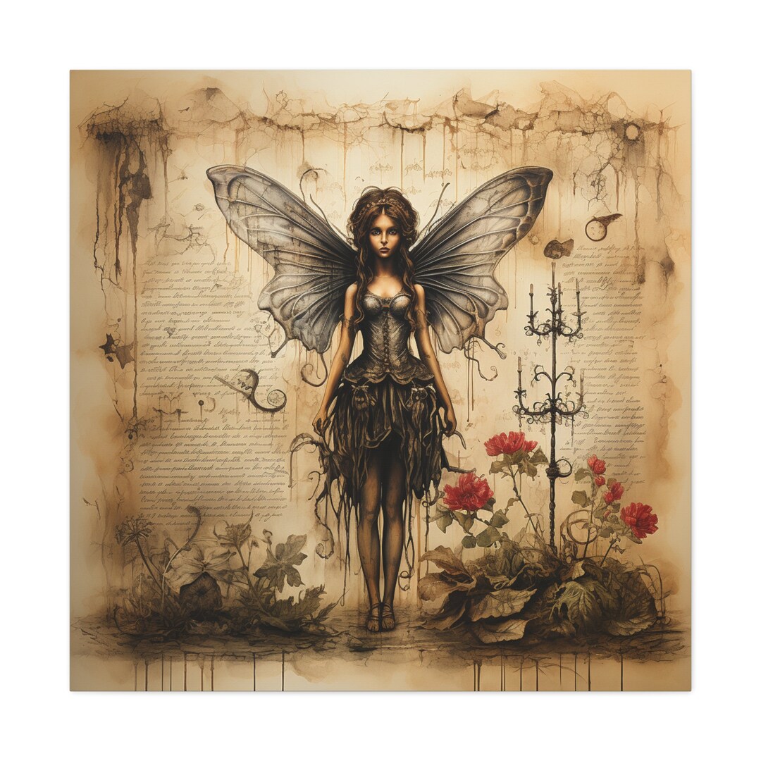 Rose-kissed Whimsy: Parchment Fairy Dreams - Etsy